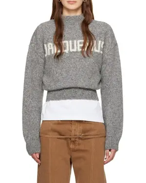 Jacquemus Logo Intarsia Knit Sweater