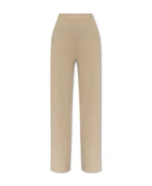 Nanushka Straight-leg Knitted Trousers - Nude