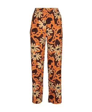 Nanushka Floral Printed Wide-legged Pants