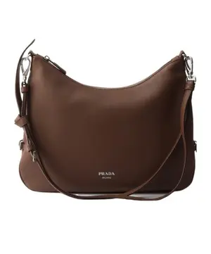 Prada Leather Shoulder Bag - Black