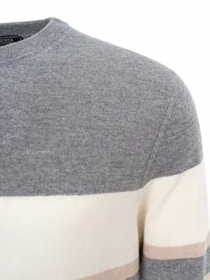 Peserico Stripe-detailed Crewneck Jumper
