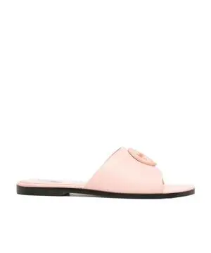 Off-White Arrow Flat Slippers - Pink