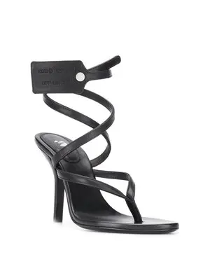 Off-White Zip-tie Tag Strappy Sandals
