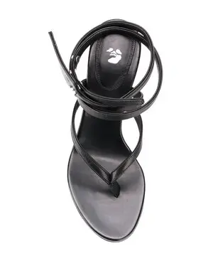 Off-White Zip-tie Tag Strappy Sandals