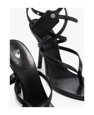 Off-White Zip-tie Tag Strappy Sandals