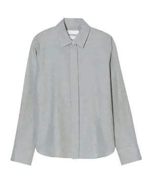 Closed Long-sleeve Shirt - Gray