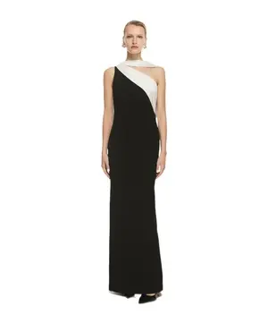 Roland Mouret Asymmetrical Dress - Black