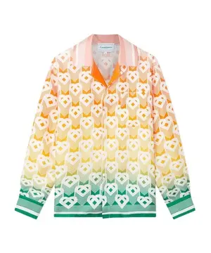 Casablanca Gradient Heart Monogram Shirt - Nude
