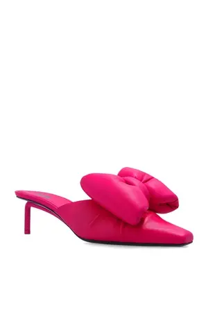 Off-White Allen Padded-bow Leather Mules
