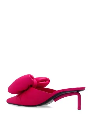 Off-White Allen Padded-bow Leather Mules