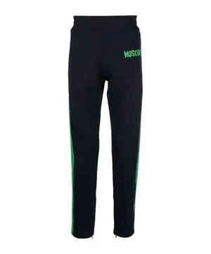 Moschino Side Striped Casual Pants - Black