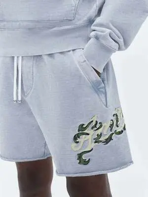 Amiri Filigree Cotton Track Shorts