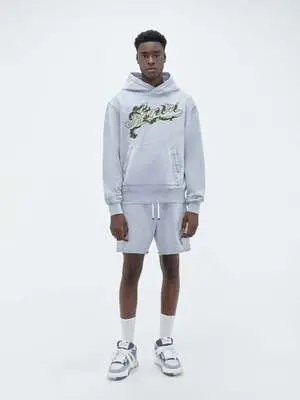 Amiri Filigree Cotton Track Shorts
