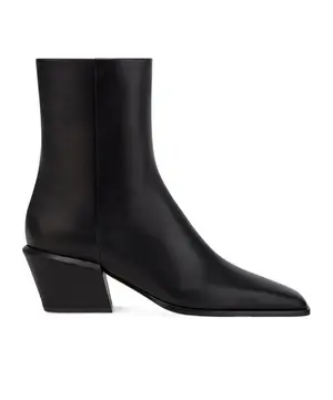 Paris Texas Bettina Square Toe Ankle Boots - Black