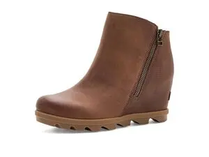 Sorel Joan Rhapsody Zip Wedge Boots Quarry/gum 2 - Brown