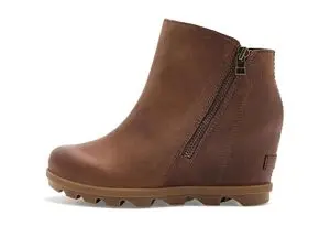 Sorel Joan Rhapsody Zip Wedge Ankle Boots - Brown