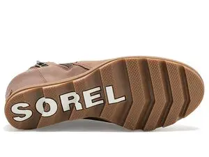 Sorel Joan Rhapsody Zip Wedge Ankle Boots - Brown