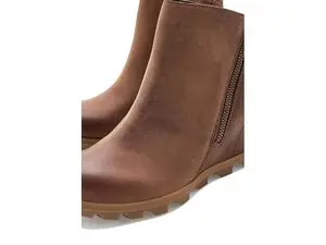 Sorel Joan Rhapsody Zip Wedge Ankle Boots - Brown