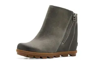 Sorel Joan Rhapsody Zip Wedge Boots Quarry/gum 2 - Gray