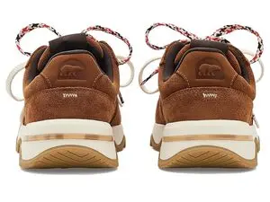 Sorel Kinetic Ember Lx Suede Sneakers With Full-grain Leather Overlays - Brown