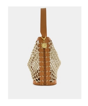 Stella McCartney Logo Knitted Shoulder Bag