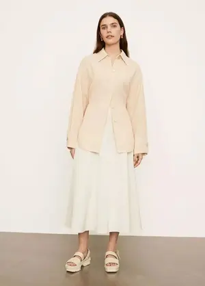 Vince Tie-fastened Open Back Shirt
