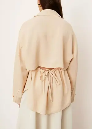 Vince Tie-fastened Open Back Shirt