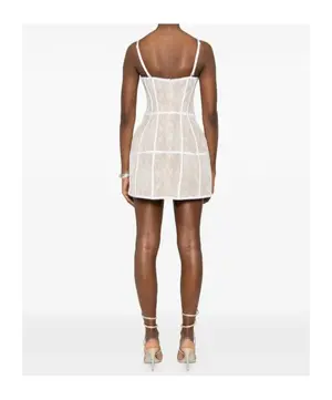 Giuseppe Di Morabito Lace Panelled Mini Dress