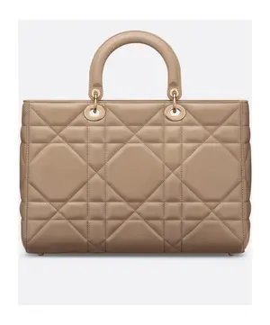 Dior Large Lady D-sire Bag - Nude