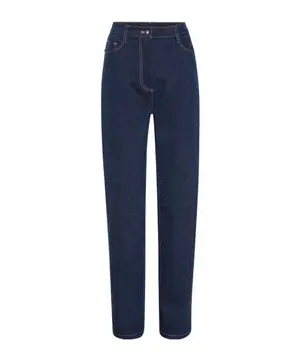 ROTATE BY BIRGER CHRISTENSEN Straight-leg Cotton-blend Jeans In Medium Wash