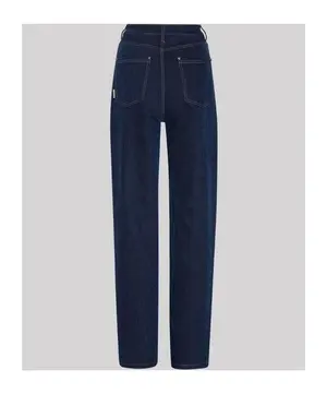 ROTATE BY BIRGER CHRISTENSEN Straight-leg Cotton-blend Jeans In Medium Wash