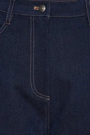 ROTATE BY BIRGER CHRISTENSEN Straight-leg Cotton-blend Jeans In Medium Wash