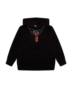 MARCELO BURLON COUNTY OF MILAN Graphic-print Pullover Hoodie - Black