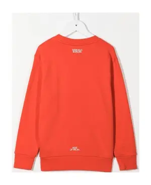 MARCELO BURLON COUNTY OF MILAN Feather Necklace-print Sweatshirt