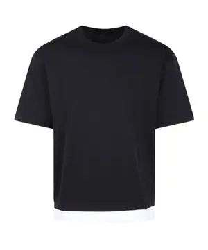 Neil Barrett Crewneck Layered T-shirt - Black