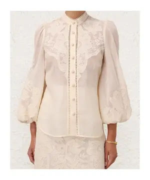 Zimmermann Ottie Embroidered Blouse
