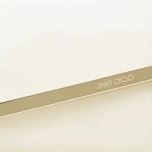 JIMMY CHOO Emmie Patent Leather Handbag With Detachable Chain - White