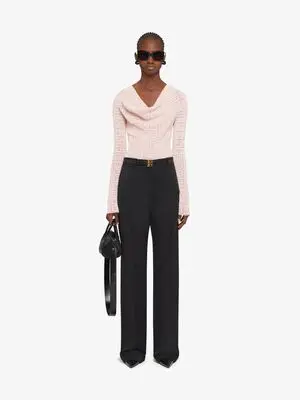 Givenchy 4g Jacquard Draped Sweater