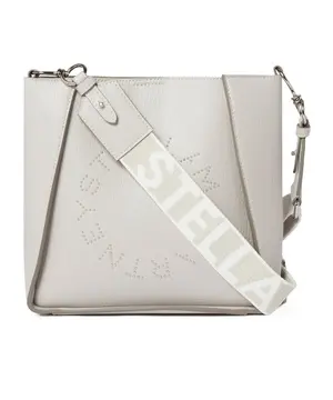 Stella McCartney Logo Square Crossbody Bag - White