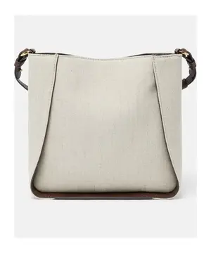Stella McCartney Logo Appliqué Crossbody Bag - White