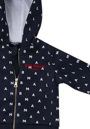 Balmain Logo-embroidered Cotton Jacket