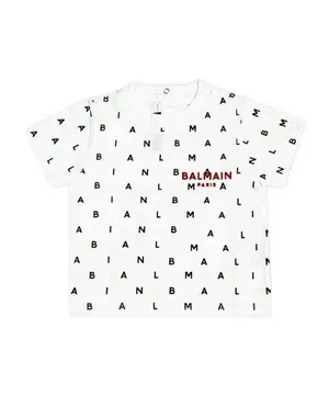 Balmain Logo-print Cotton T-shirt - White