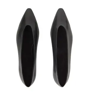 Loro Piana Rebecca Pointed-toe Ballerina Flats - Black