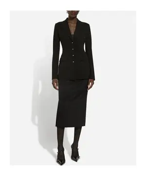 Dolce & Gabbana Dolce Gabbana Milano Stitch Single-breasted Jersey Jacket