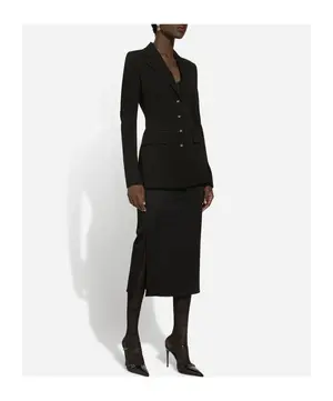 Dolce & Gabbana Dolce Gabbana Milano Stitch Single-breasted Jersey Jacket