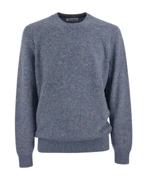 Brunello Cucinelli Crewneck Knitted Jumper - Blue