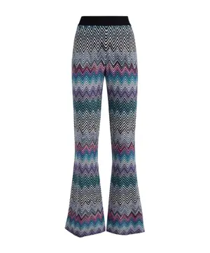 Missoni Flared Zigzag Trousers - Gray