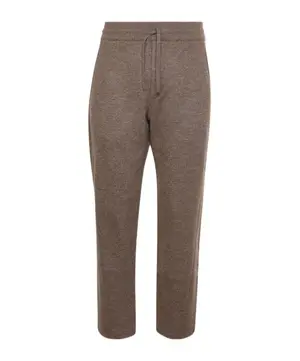 Loro Piana Drawstring Knit Pants - Brown