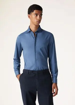 Loro Piana Buckle Long-sleeved Shirt