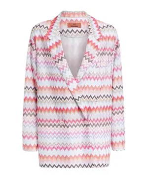 Missoni Zigzag Double-breasted Tailored Blazer - Sm96q